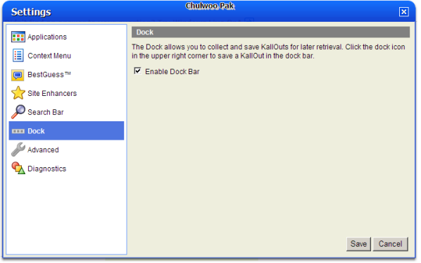 CaN (Computer & Network) Tips :: [KallOut (Beta)] 웹 브라우저와 MS Office에 통합되는 정보 검색 기능 지원 프로그램