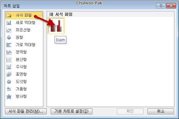 Can Computer And Network Tips Excel 자주 사용하는 차트 스타일을 저장해 두고 바로 사용하기