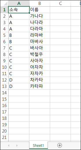 Can Computer And Network Tips Excel 반복해 입력된 셀 데이터 중 상위 하나만 남겨두고 모두 감추기